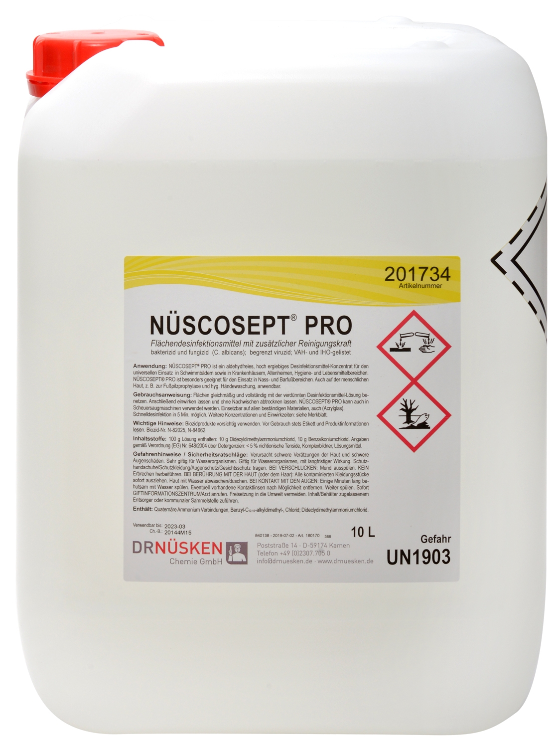 Desinfektionsmittel Nüscosept PRO 10 Liter